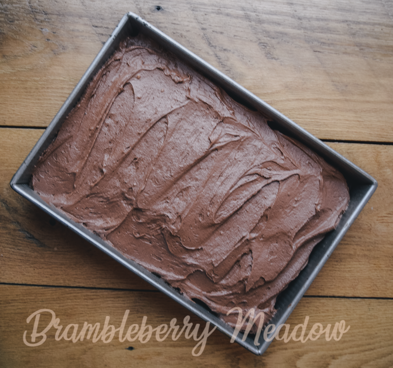 Skuffukaka - Icelandic Chocolate Cake - Brambleberry Meadow